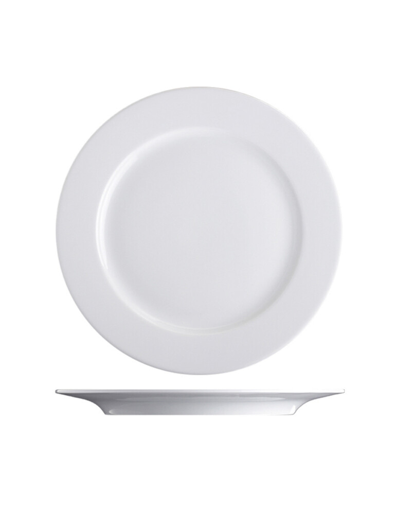 Principle White Flat Plate 31cm 3 Per Case – CJS Professional